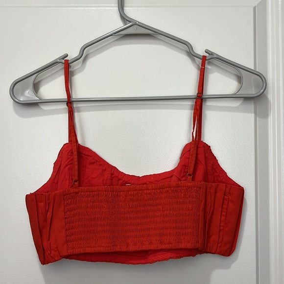 Abercrombie & Fitch | Tops | Nwt Ruched Red Bra Top | Poshmark